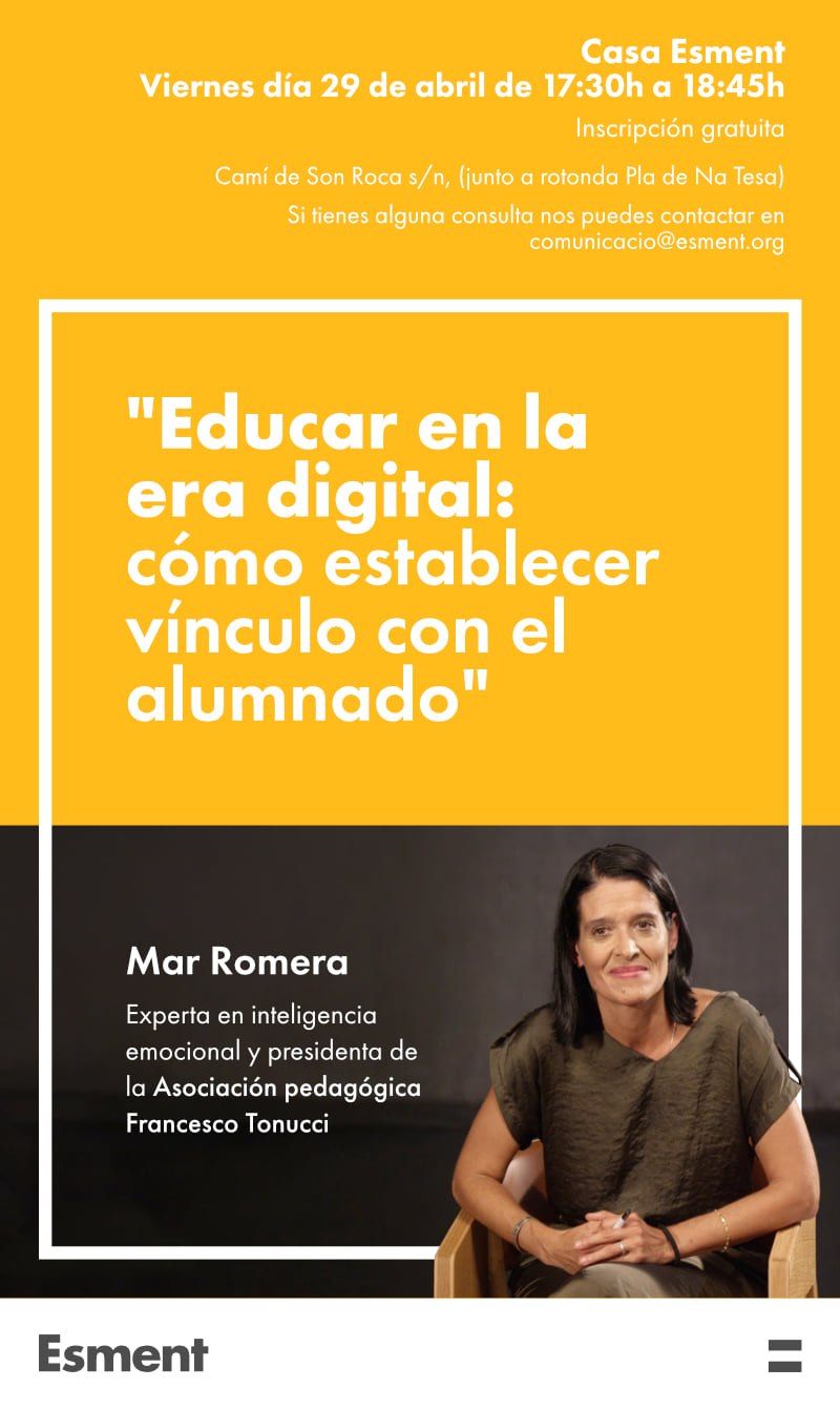 La pedagoga Mar Romera visitará Esment para hablar sobre la educación en la era digital - Blog ...